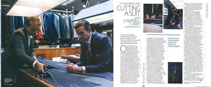 Financial Times Weekend Magazine December 2016 – Huntsman Savile Row
