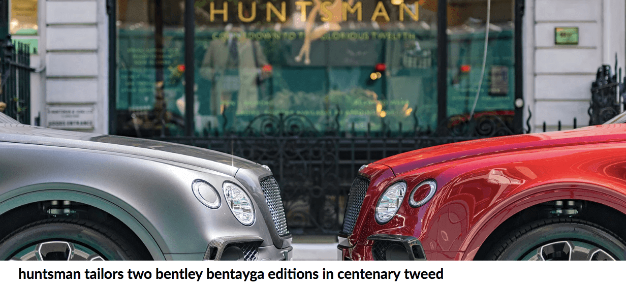 Celebration of Two Centenaries - designboom – Huntsman Savile Row