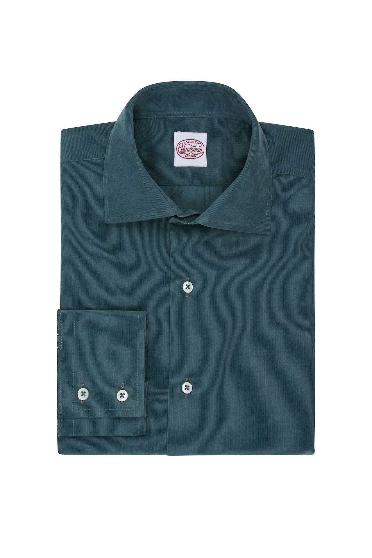 Teal Cotton Cord Shirt – Huntsman Savile Row