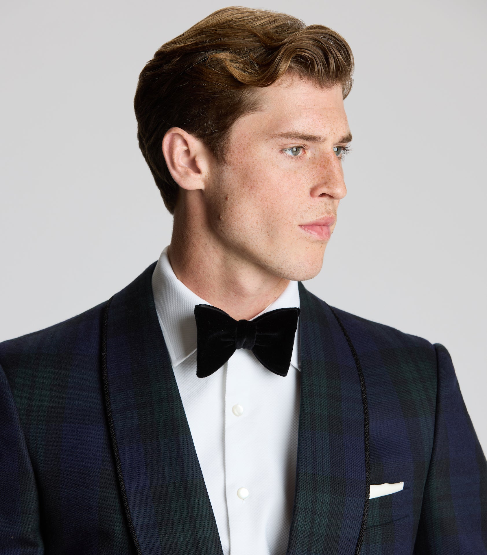 Black Watch Tartan Single Breasted Dinner Jacket – Huntsman Savile Row