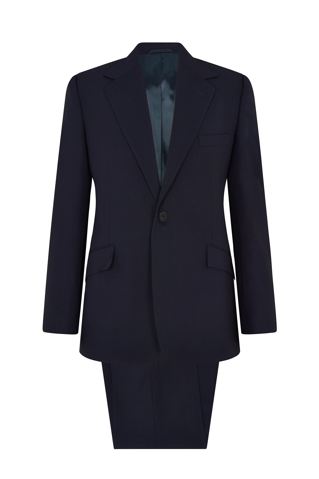 Navy Finmeresco Single Breasted Suit – Huntsman Savile Row