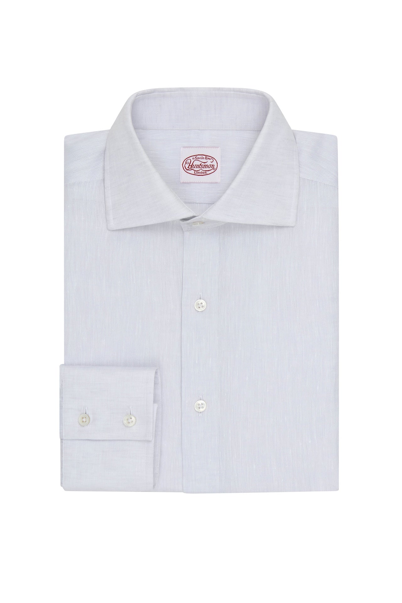 Grey Linen Single Cuff Shirt – Huntsman Savile Row